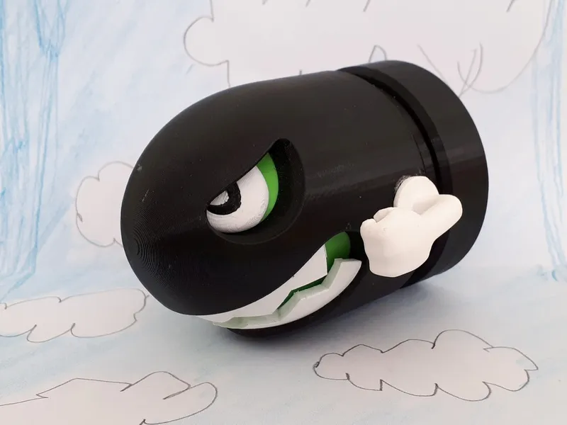 Banzai Bill / Bullet Bill conversion kit by rrro | Download free STL ...