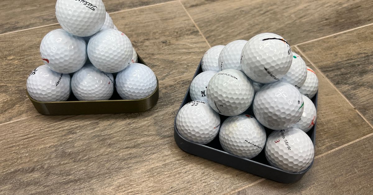Golf Ball Display Pyramids by Changerang | Download free STL model ...