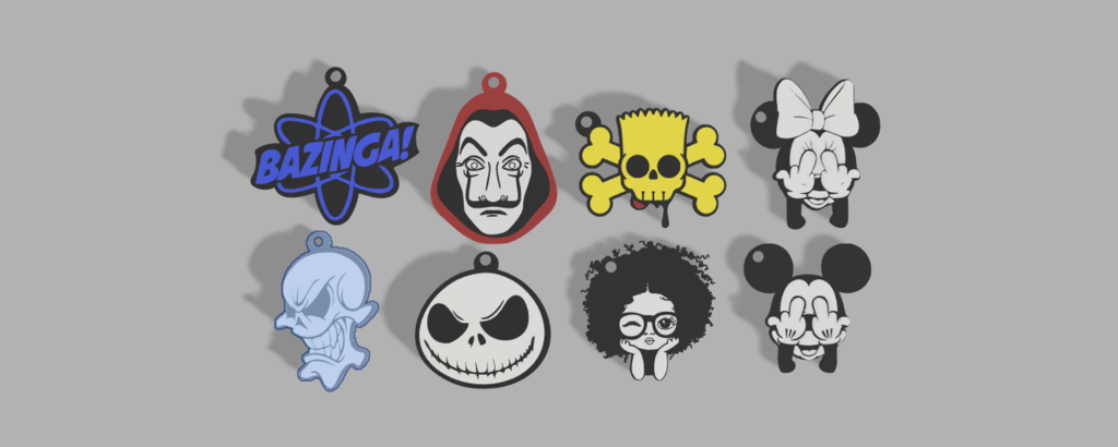Kit Keychains by Heavy Creators | Download free STL model | Printables.com