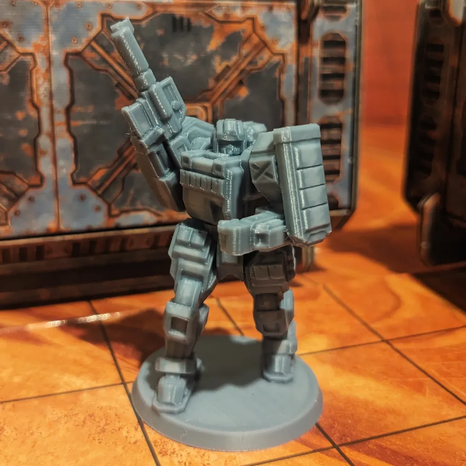 6mm Supportless Mech - Johnny by SkellifyMinis | Download free STL ...