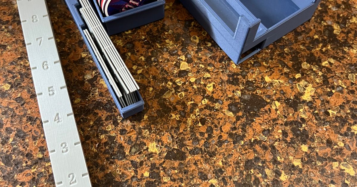 Box for Traveller RPG gaming rulers, gaming tokens and dice/miniatures ...