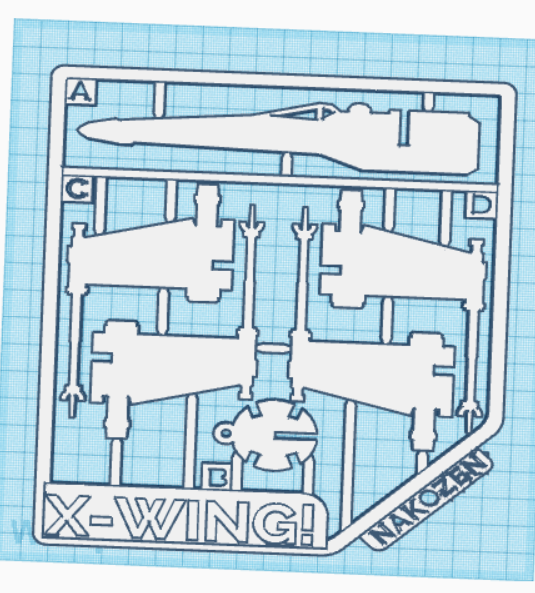Giant X-wing that can glide by S&L's 3D makes | Download free STL model ...
