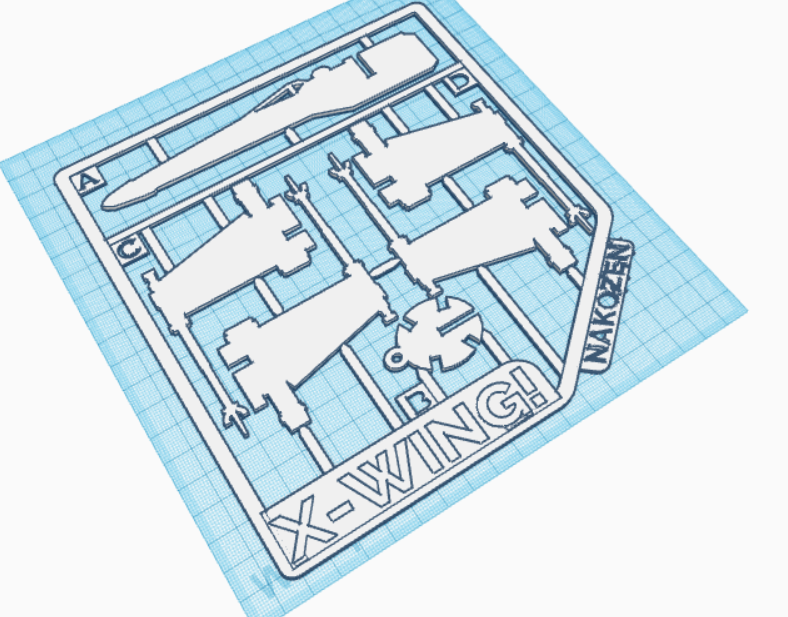 Giant X-wing that can glide by S&L's 3D makes | Download free STL model ...