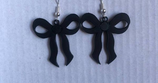 Earrings Lace Lazo coquette by Danae | Download free STL model ...