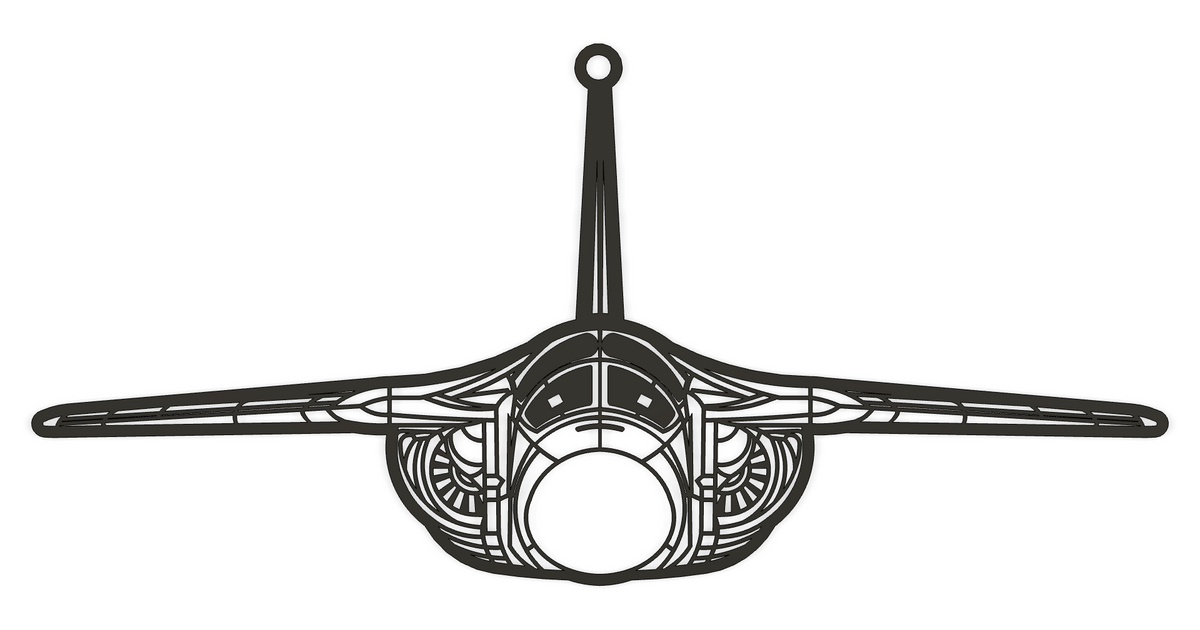 FB-111 - Front View - Silhouette by Chris D | Download free STL model ...
