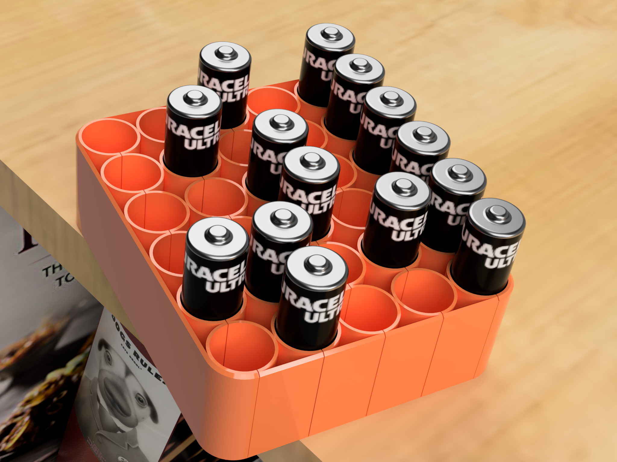 AA & AAA Battery Storage Trays - Print in Spiral Vase Mode by Joe ...
