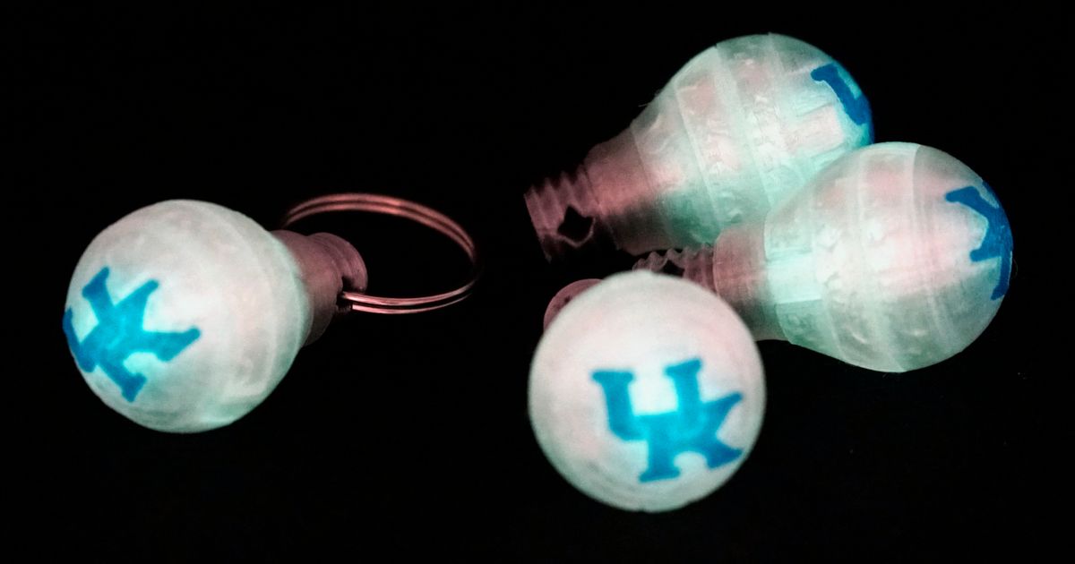 UK ECE Lightbulb Puzzle Keychain by ProfHankD | Download free STL model ...