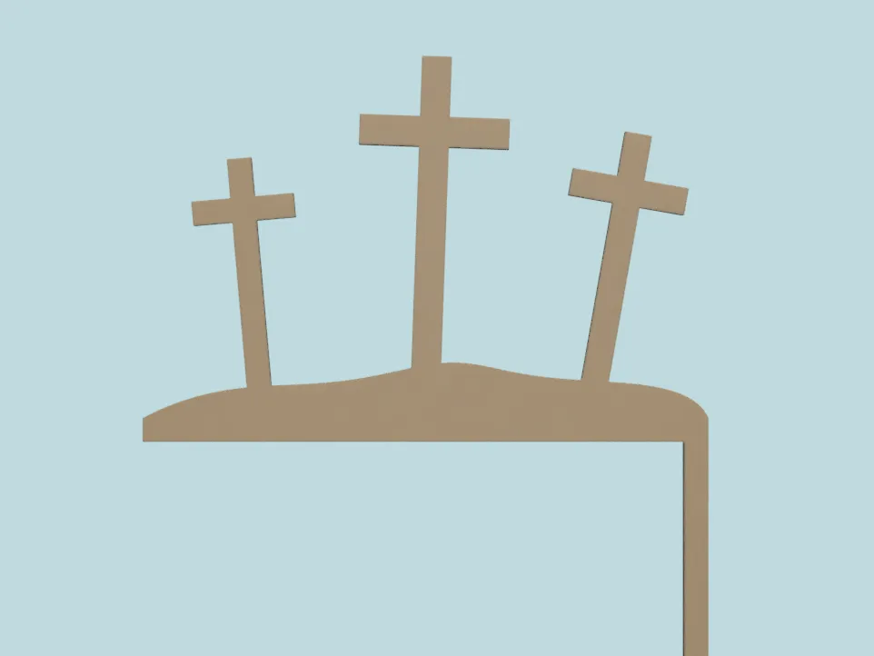 Door Topper - Golgotha by grizzie17 | Download free STL model ...