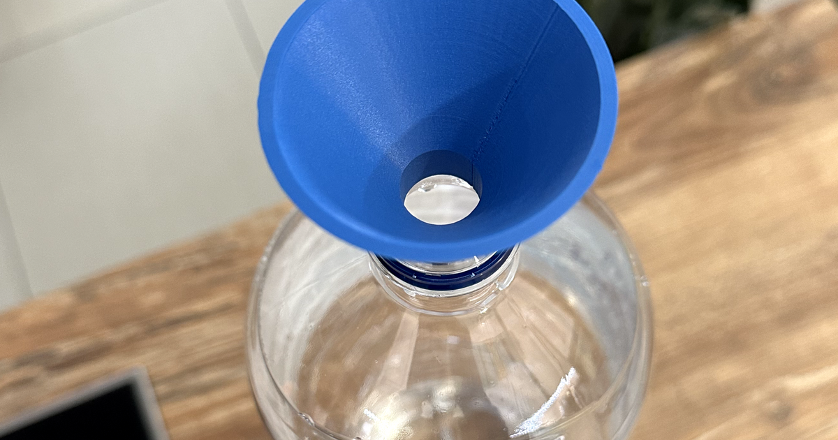 Small Water Bottle Funnel by brian | Download free STL model ...