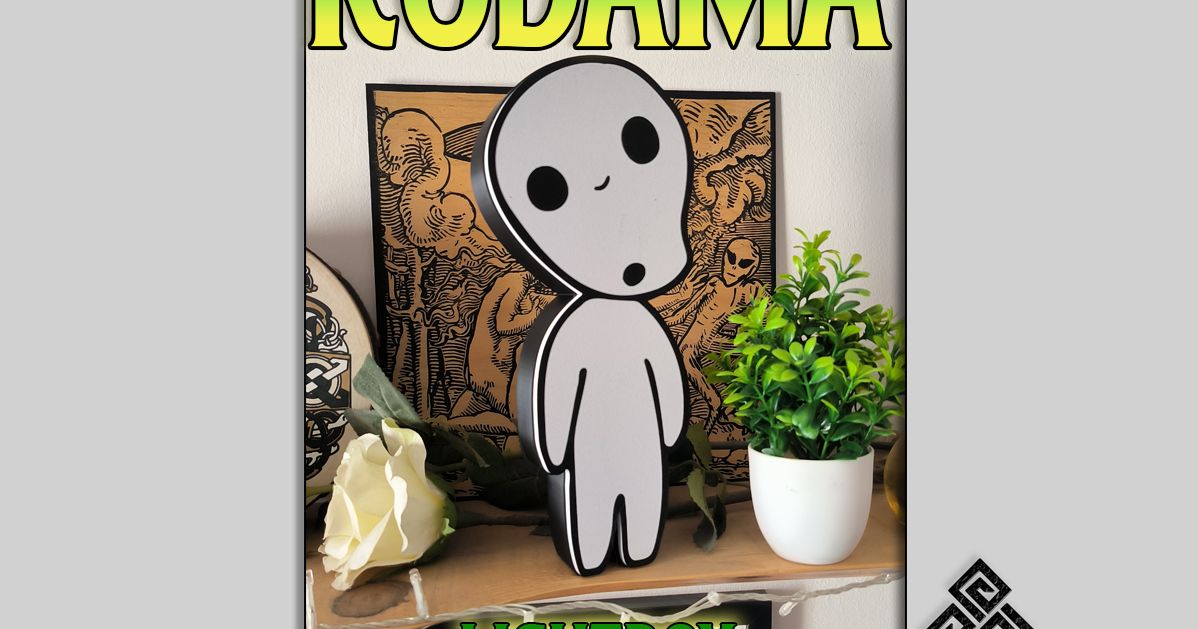 Kodama Lightbox - Led Lamp Studio Ghibli by Valda3D | Printables Store
