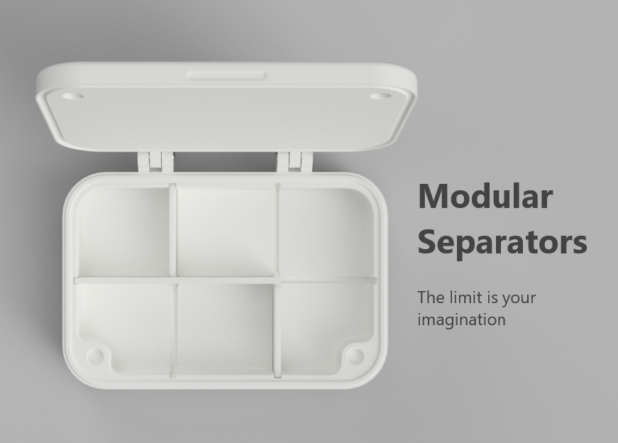 A small box with modular separators by Odbix | Download free STL model ...