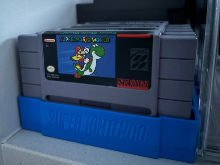 SNES NTSC Cartridge Holder (Flat) by polar_baer | Download free STL ...