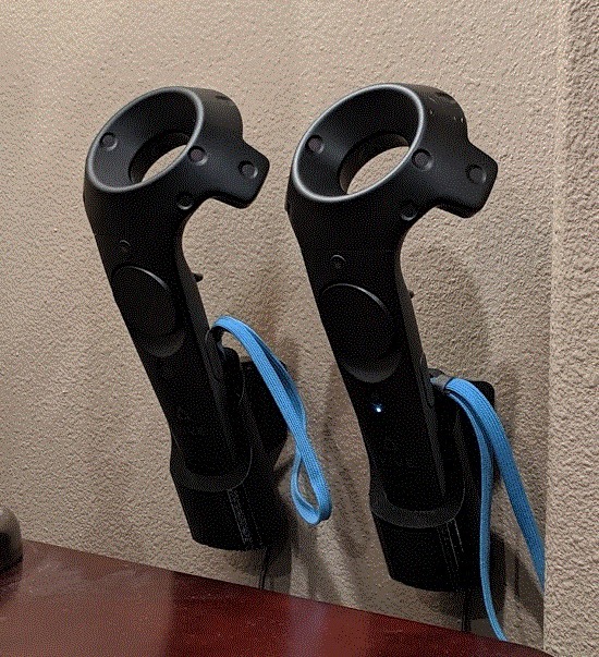 HTC Vive - Wall Mount Controller Holder/charger by jurassic73 ...
