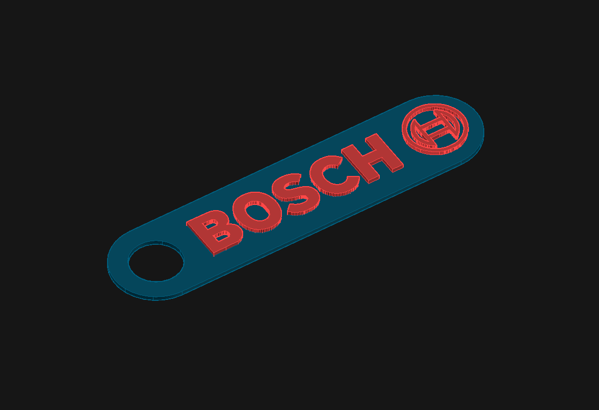 Bosch - Keychain by Piotr Kamycki | Download free STL model ...
