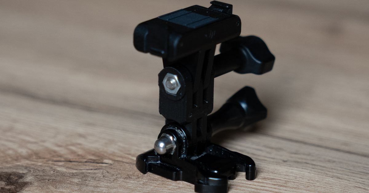 action cam mount extension arm by Niffels | Download free STL model ...