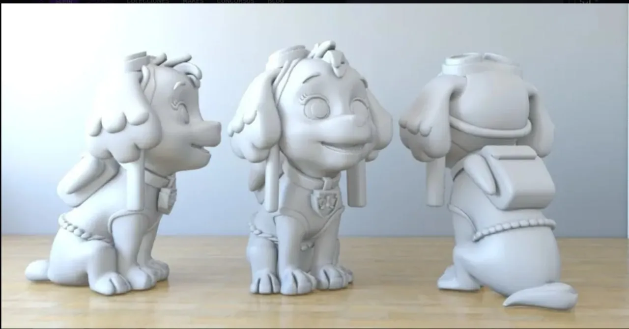 Figure of Skye from Paw Patrol by Rh82 | Download free STL model ...