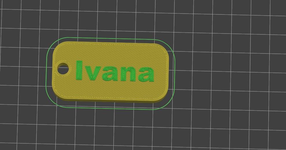 Name plate Ivana by Misko1987 | Download free STL model | Printables.com