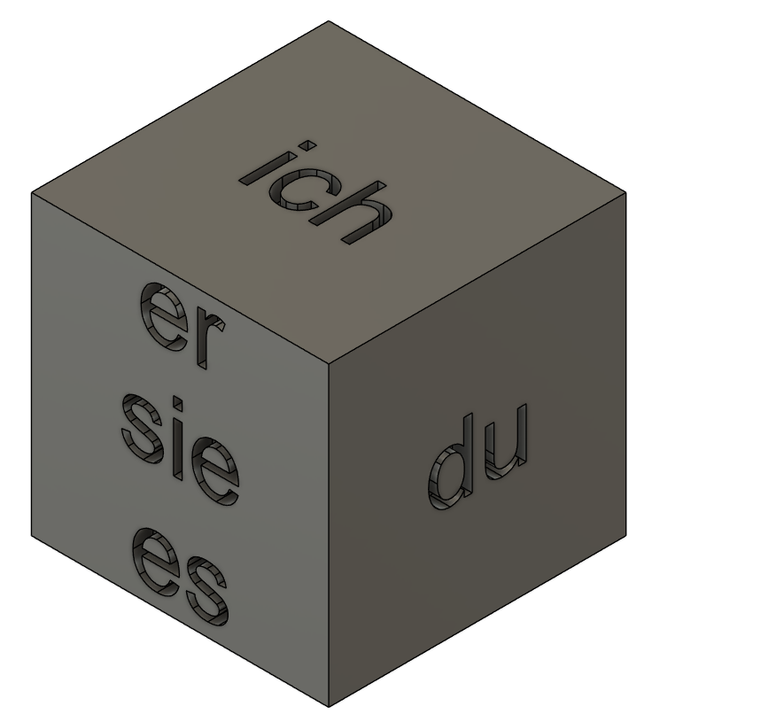 Dice for Personal Pronouns in German Grammar by Lucky_Luke_ | Download ...