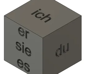 Dice for Personal Pronouns in German Grammar by Lucky_Luke_ | Download ...
