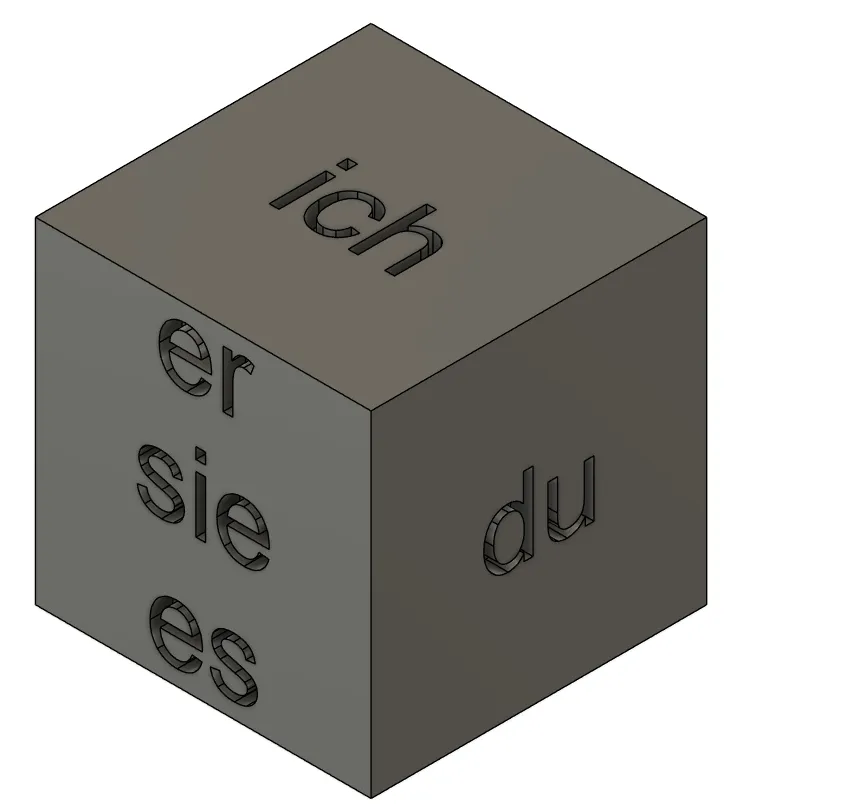 Dice for Personal Pronouns in German Grammar by Lucky_Luke_ | Download ...