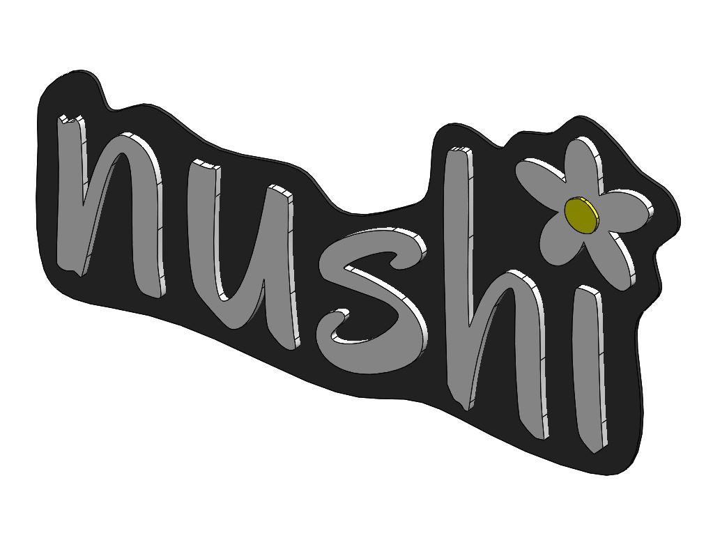Nushi Name Plate par SD-3D | Téléchargez gratuitement un modèle STL ...