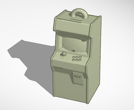 arcade key ring by Asier Fernández | Download free STL model ...