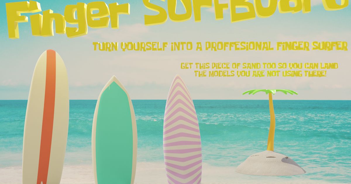 Finger Surf by McLena | Download free STL model | Printables.com