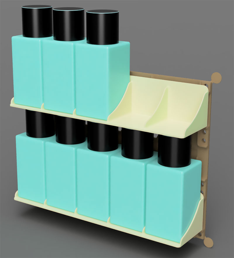 Tamiya 23ml, AlphaAir and Pro Acryl Holders for My Modular Paint Rack ...