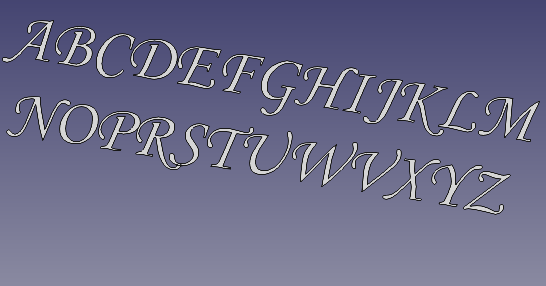 set of letters in monotype corsiva (big and small letters) by Krystian ...