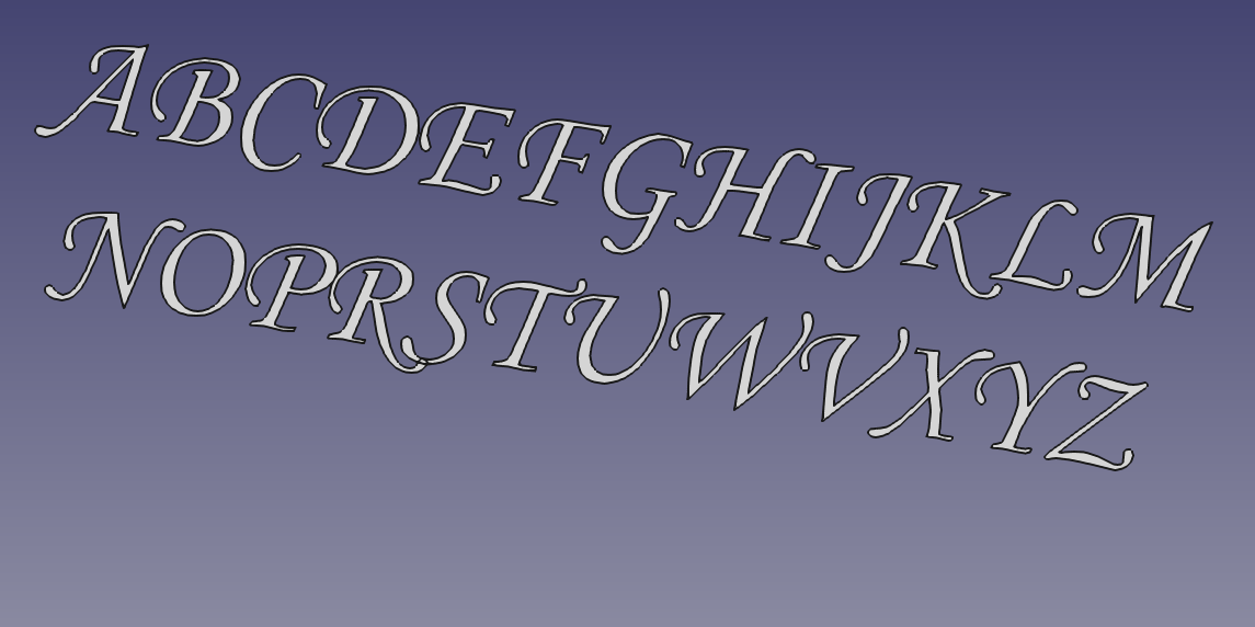 set of letters in monotype corsiva (big and small letters) by Krystian ...