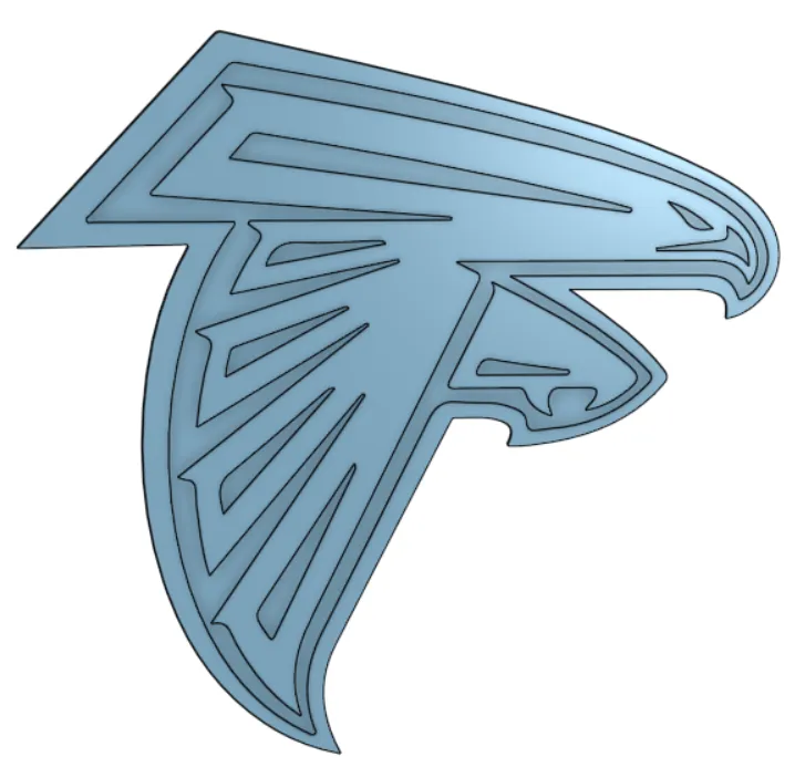 Atlanta Falcons Logo by Gjoopa | Download free STL model | Printables.com