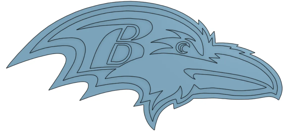 Baltimore Ravens Logo by Gjoopa | Download free STL model | Printables.com