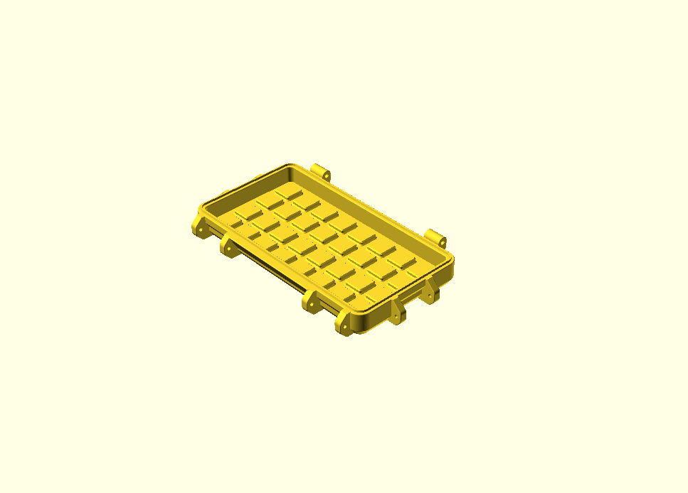 Gridfinity Rugged Storage Box Parametric Half Bin Lid von Nathan ...