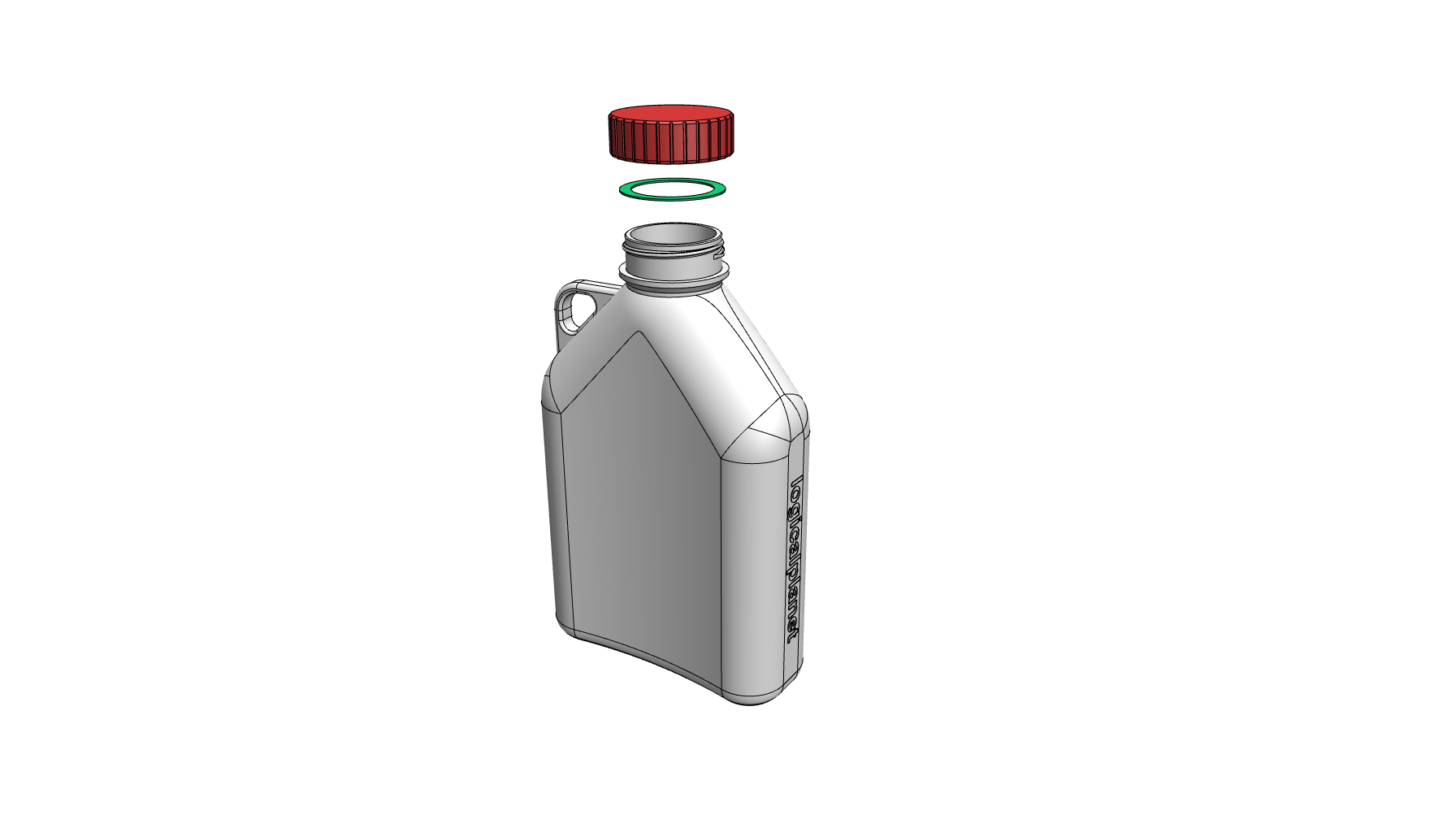 LP Flask 500ml by logicalplanet | Download free STL model | Printables.com