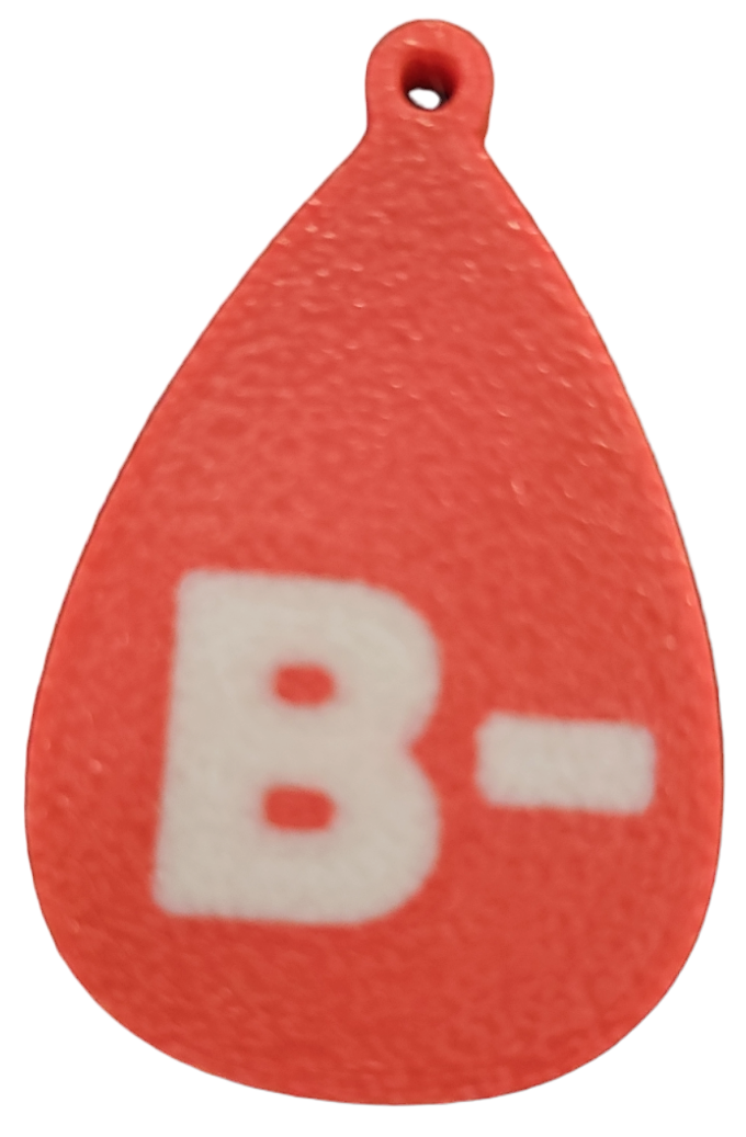 Blood B- Tag by 3DKP | Download free STL model | Printables.com