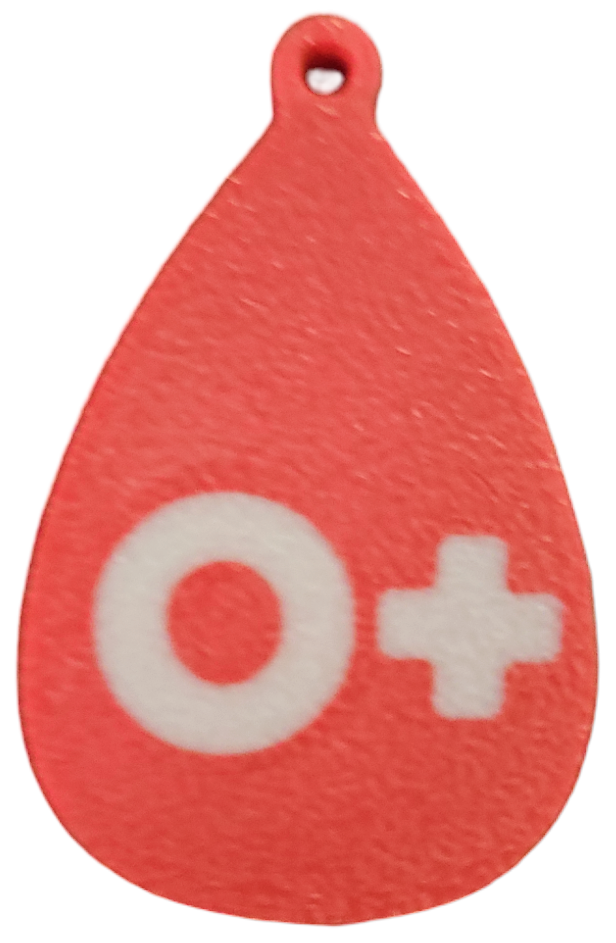 Blood O+ Tag von 3DKP | Kostenloses STL-Modell herunterladen ...