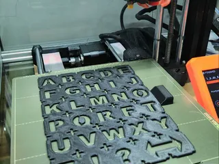 Alphabet Stencil by How._. | Download free STL model | Printables.com