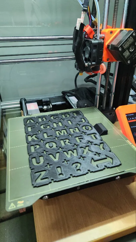 Alphabet Stencil by How._. | Download free STL model | Printables.com