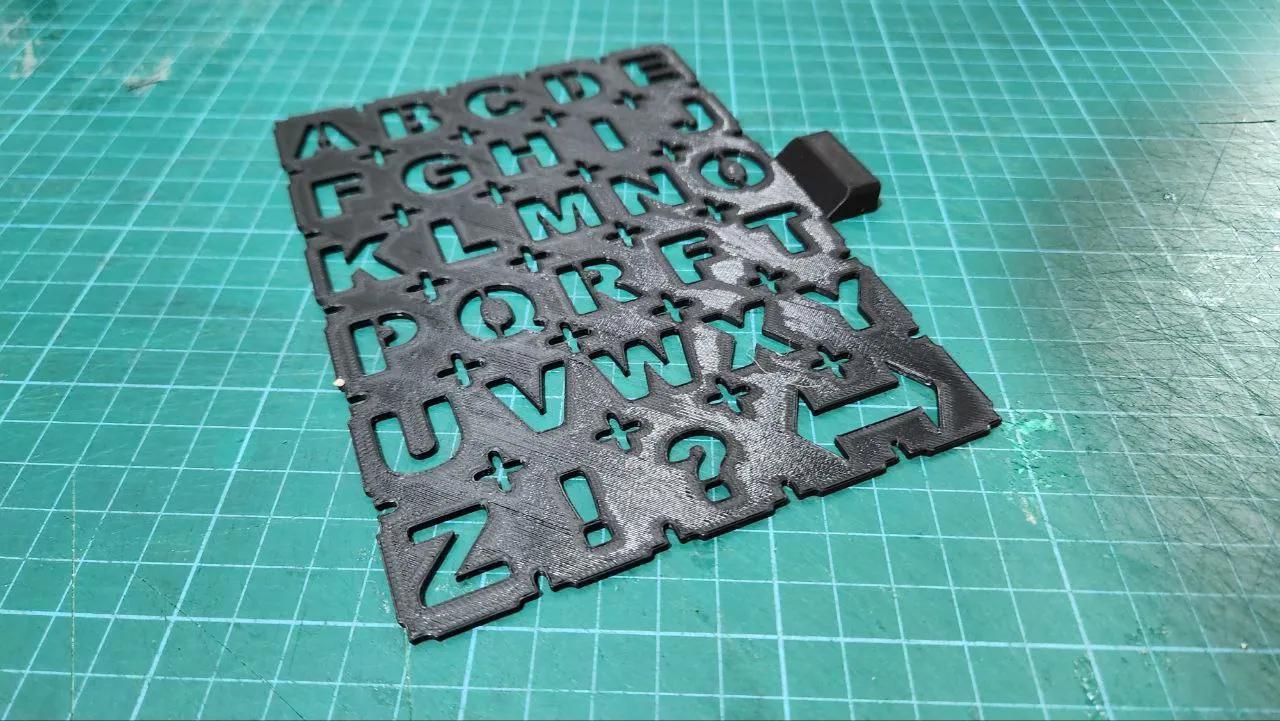 Alphabet Stencil by How._. | Download free STL model | Printables.com