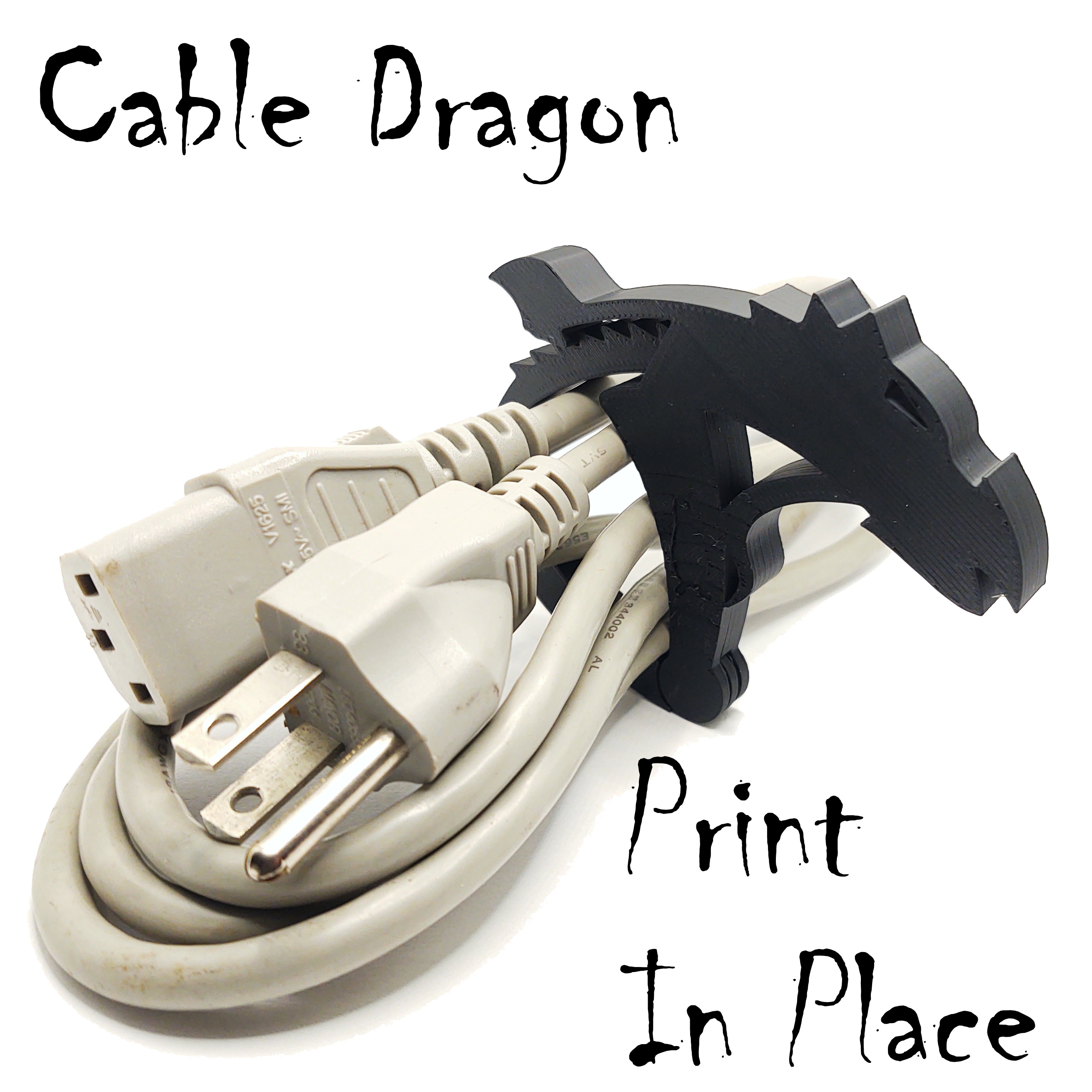 Cable Dragon - Print In Place Ratcheting Cable Cuff by Dork Design ...