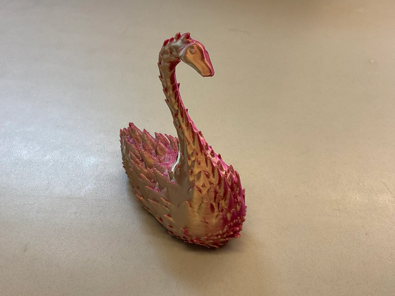 "Swagon" swan + dragon sculpture toy by The Red Shadow | Download free ...