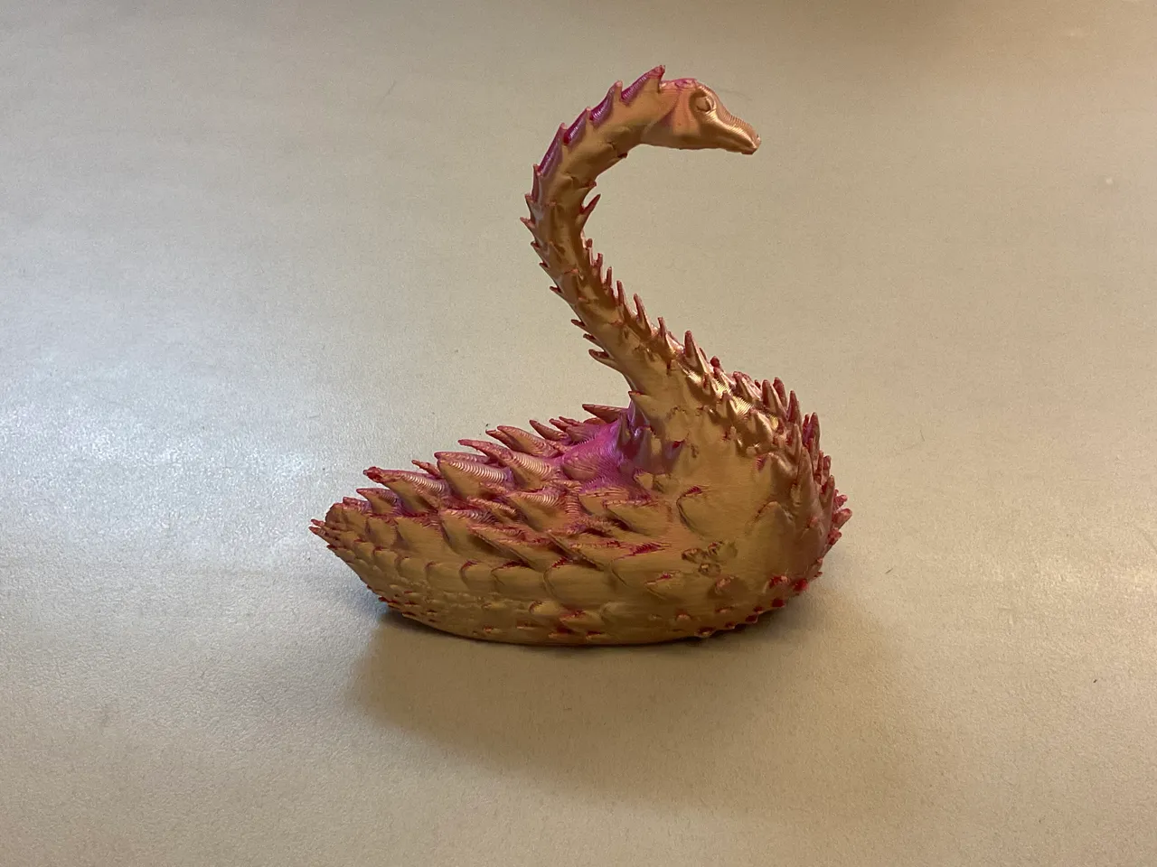 "Swagon" swan + dragon sculpture toy by The Red Shadow | Download free ...