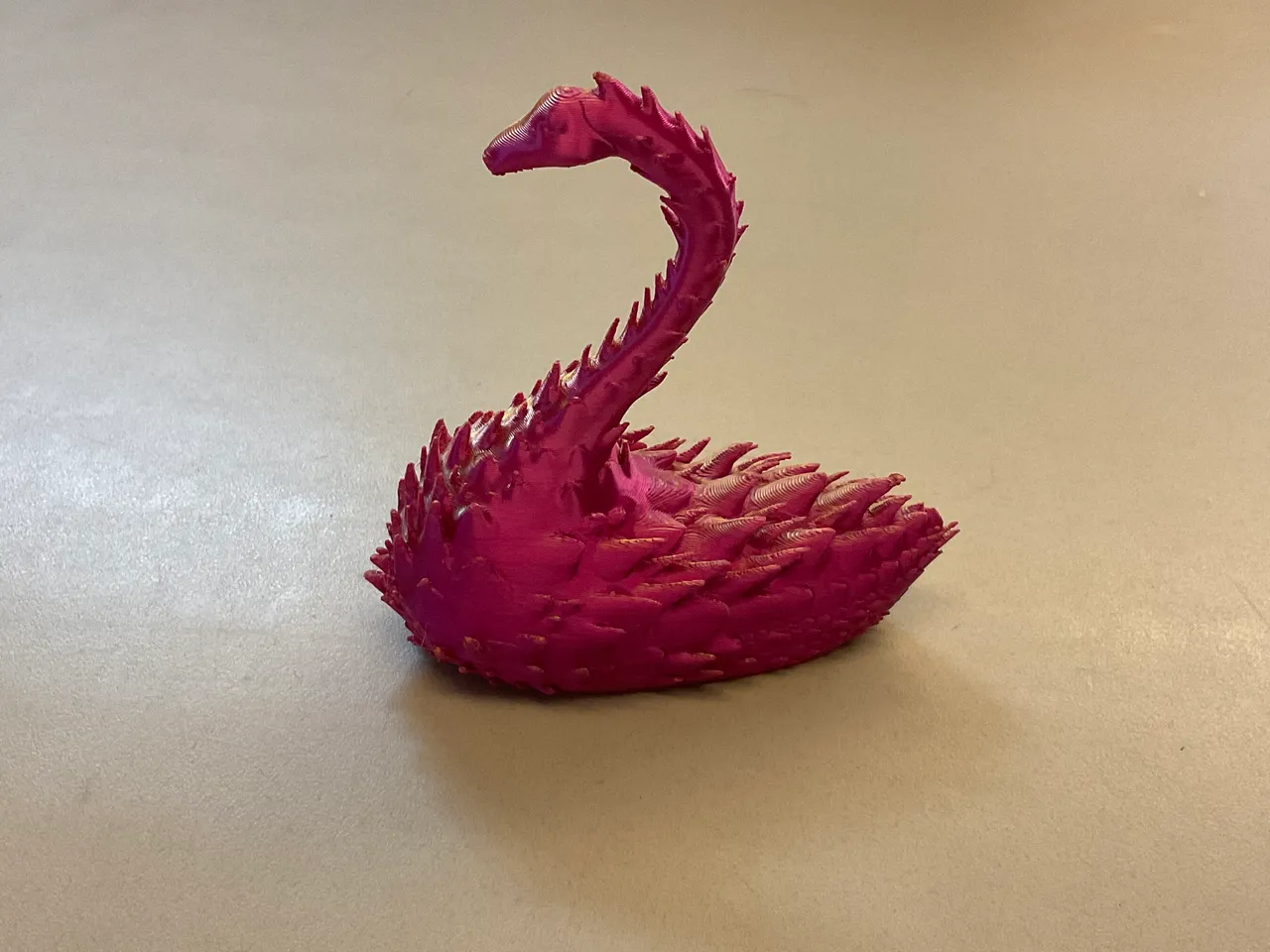 "Swagon" swan + dragon sculpture toy by The Red Shadow | Download free ...
