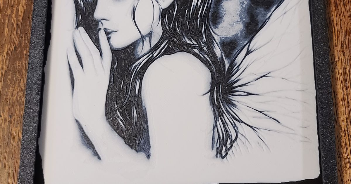 Fairy (3) Hueforge 200x200 by Dohara | Download free STL model ...