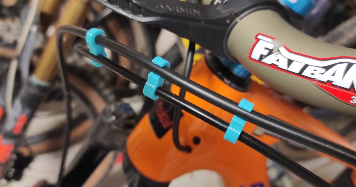 Bike Cable clamp by Daniele | Download free STL model | Printables.com