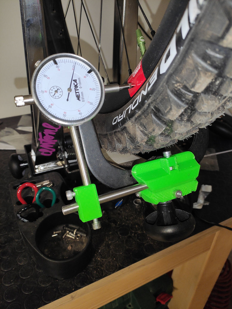 Dial indicator bracket for Parktool truing stand by Daniele | Download ...