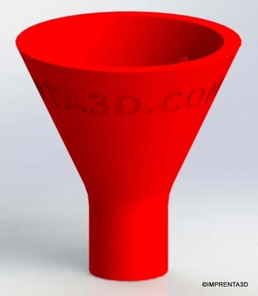Funnel with air duct by JuanCallon | Download free STL model ...