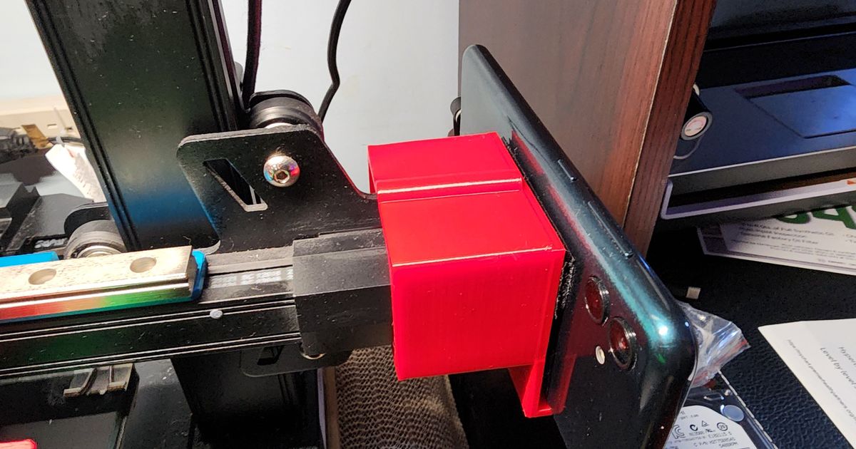 E3S1Pro Z Axis Phone Mount by DynamicDave | Download free STL model ...