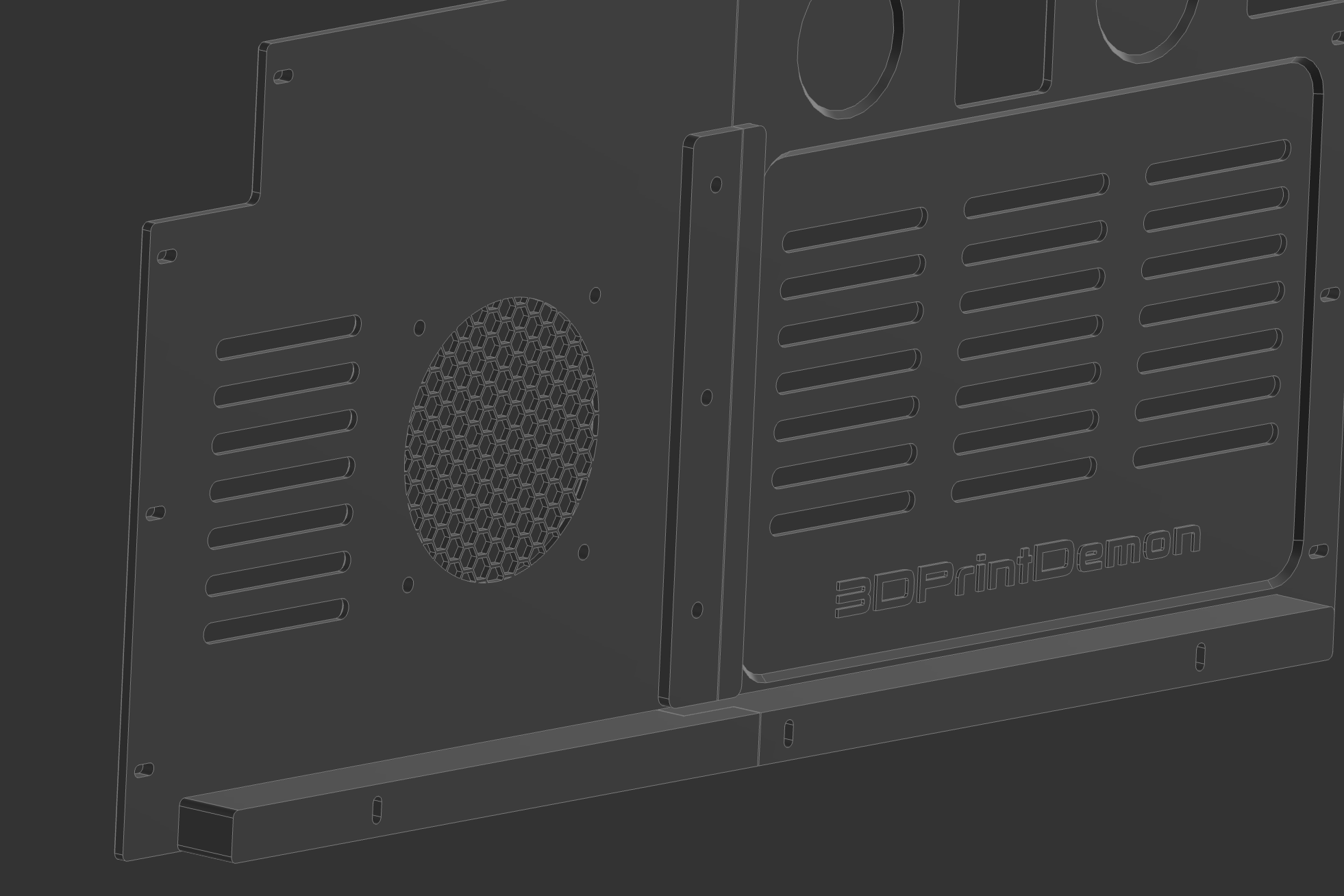 Comgrow T300 Bottom Cover 80mm Fan mod by 3DPrintDemon | Download free ...