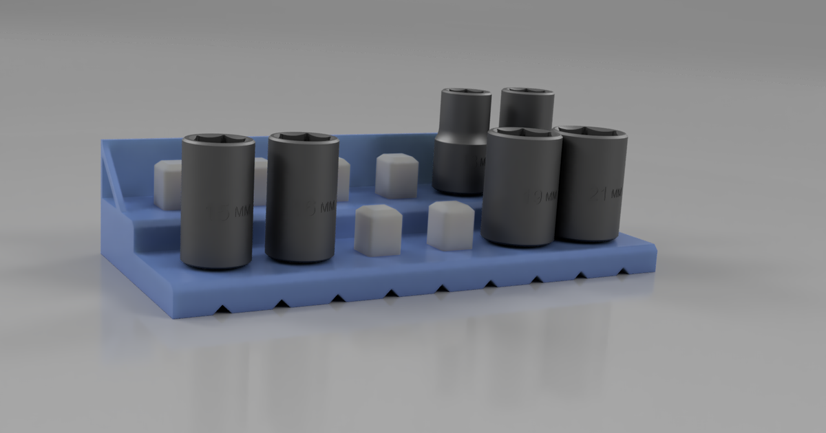 1/2" SocketRack by Kolbu 3D | Download free STL model | Printables.com